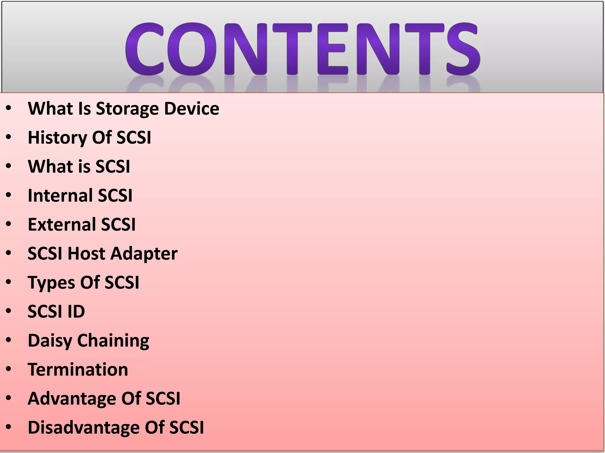 Scsi Small Computer System Interface Pptx