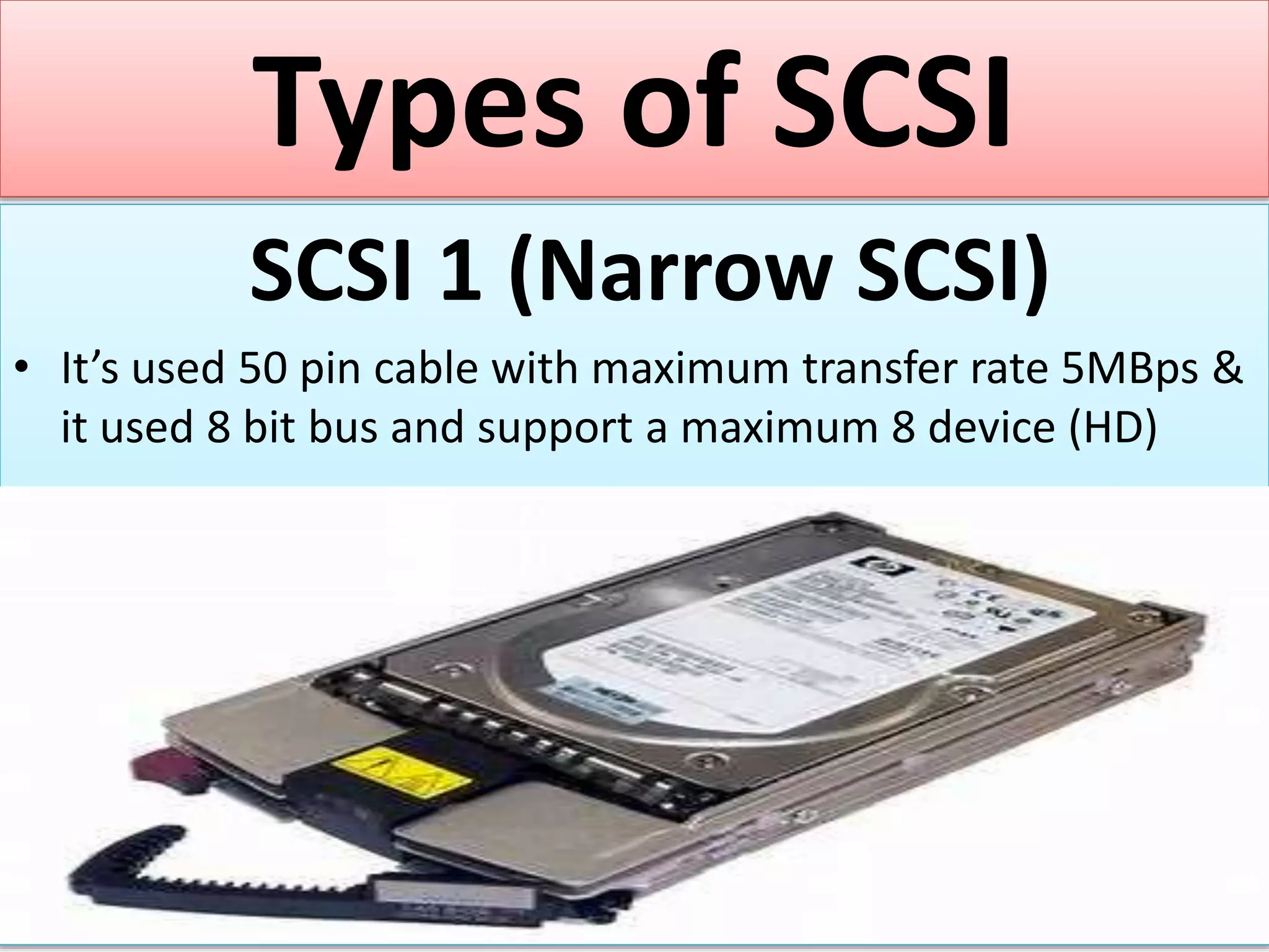 SCSI(small computer system interface) | PPTX
