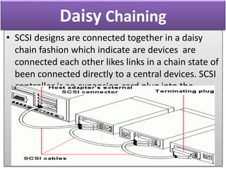SCSI(small computer system interface) | PPTX | Computer Peripherals ...