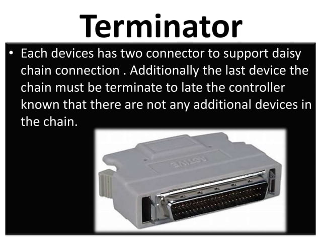 Scsi Small Computer System Interface Pptx