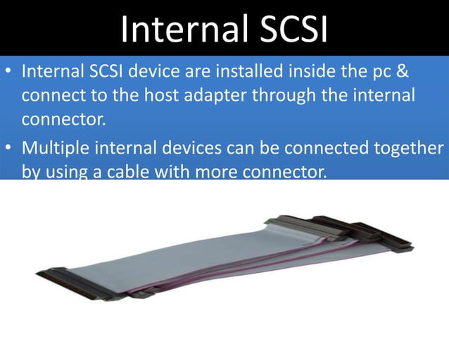 SCSI(small computer system interface) | PPTX | Computer Peripherals ...