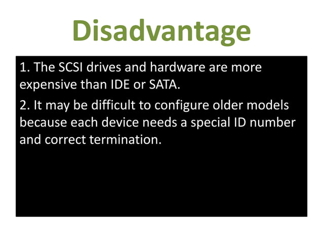 SCSI(small computer system interface)