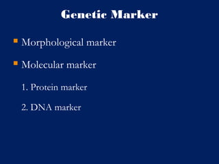 Genetic markers-SSS | PPT
