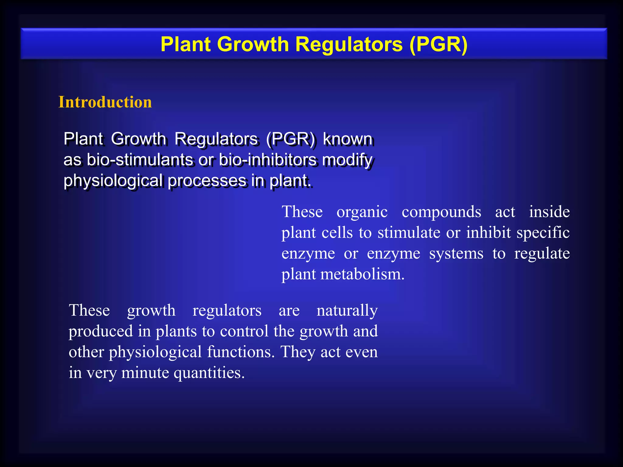Plant growth regulators | PPT