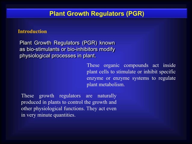 Plant growth regulators | PPT | Endocrine and Metabolic Diseases ...