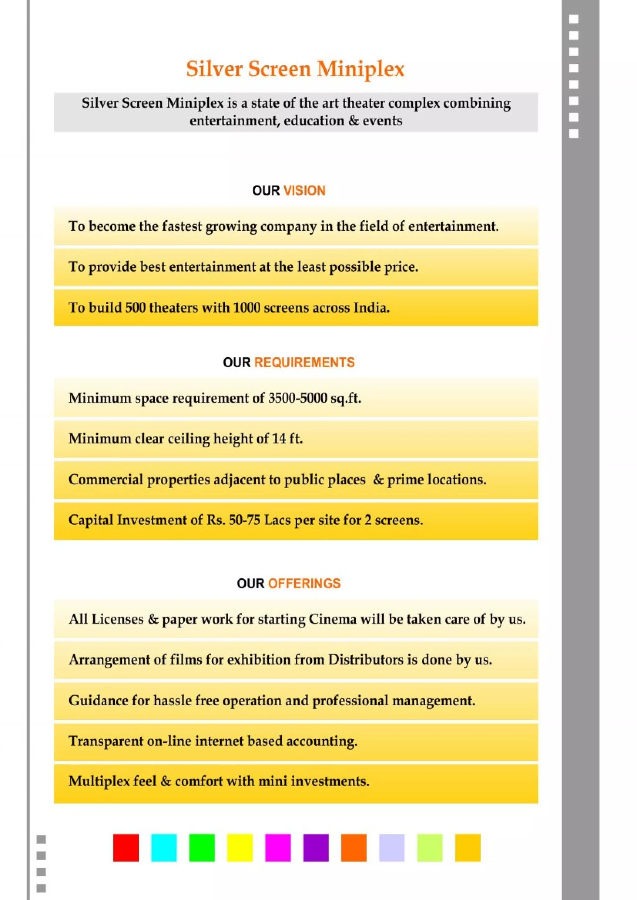 silver screen miniplex | PDF