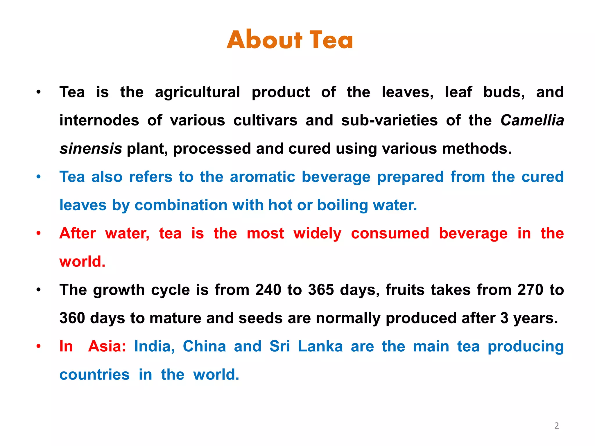 Tea Varieties, Propagation and Planting | PPTX