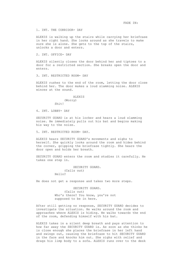screenplay draft 2 | PDF