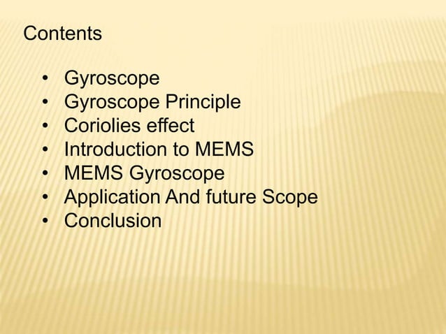 Introduction to Accelerator & gyroscope | PPT