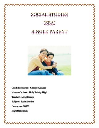 Social Studies SBA | DOCX