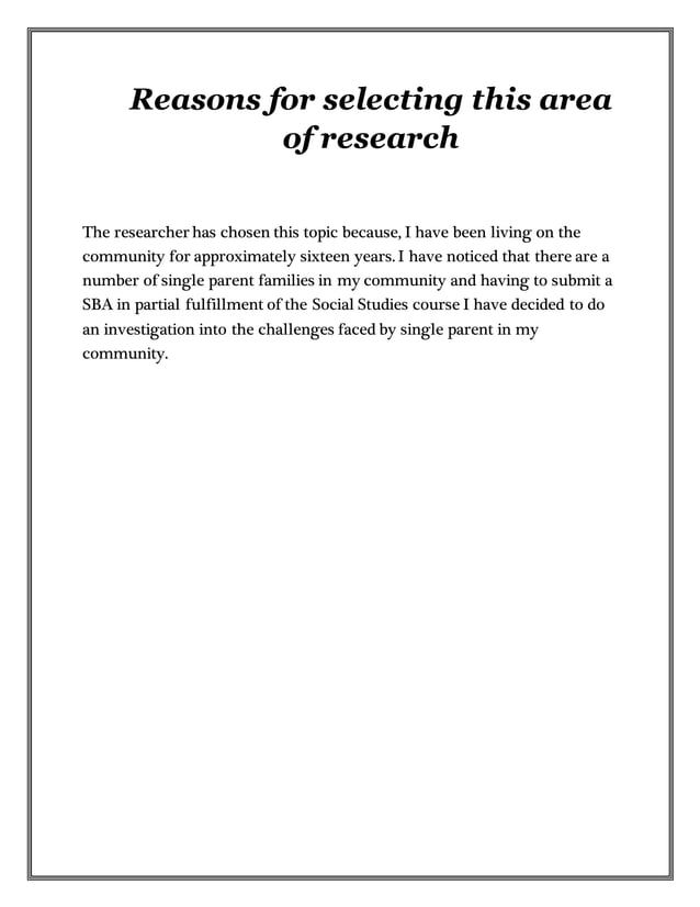 Social Studies SBA | DOCX