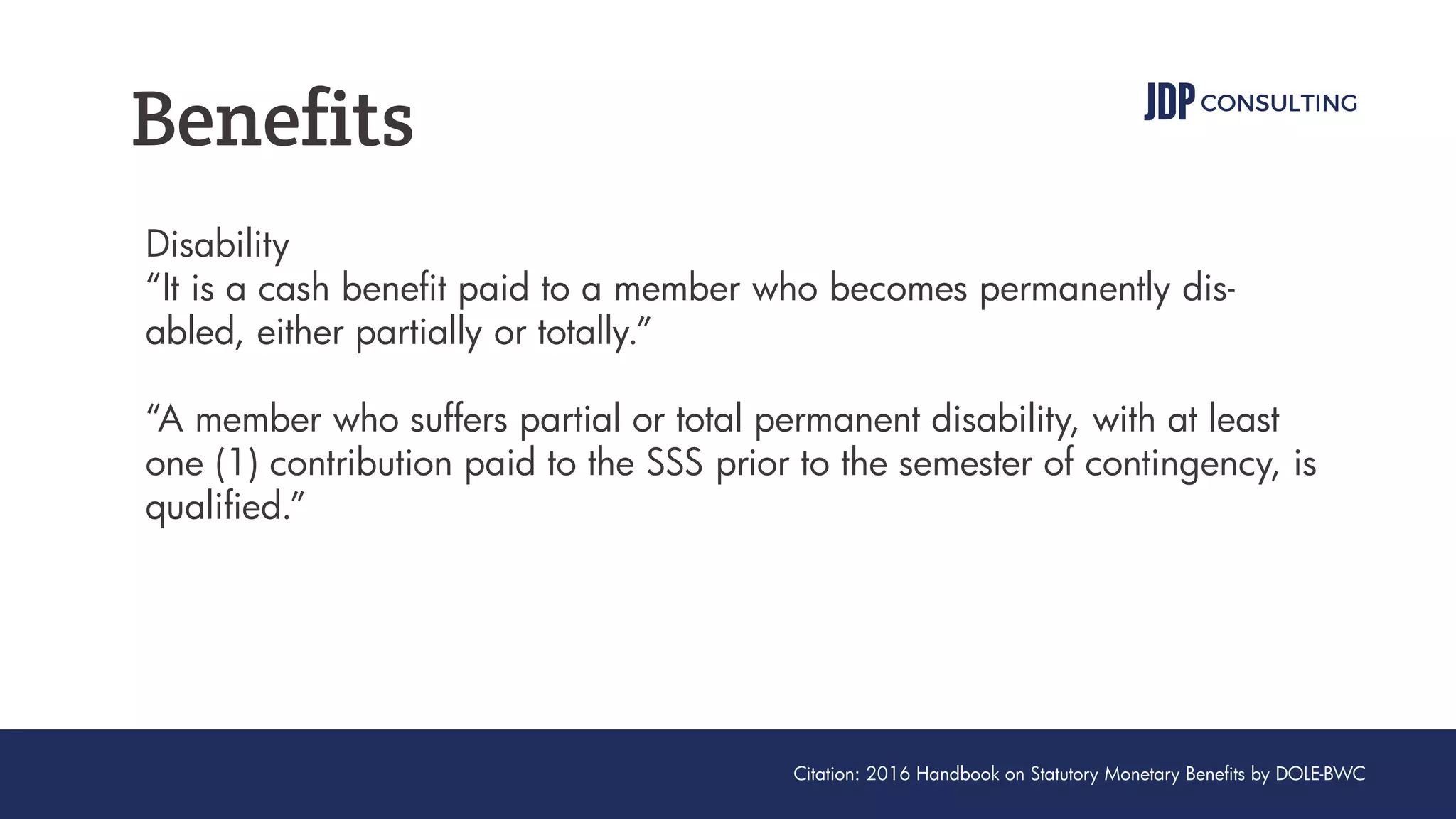 SSS Benefits | PDF