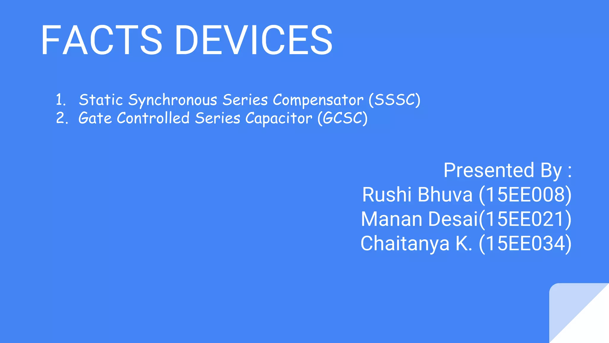 SSSC and GCSC | PPTX