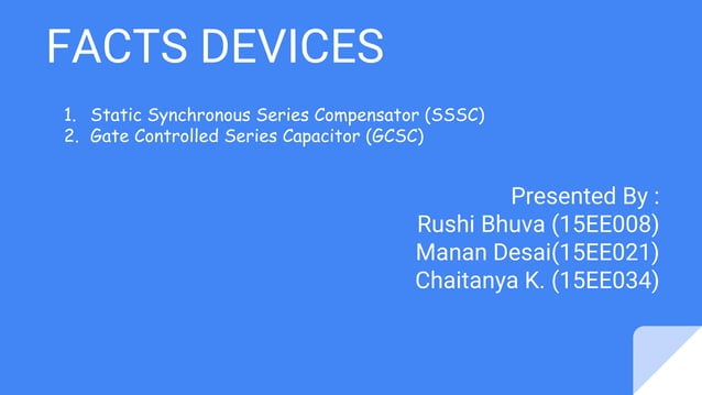 SSSC and GCSC | PPT
