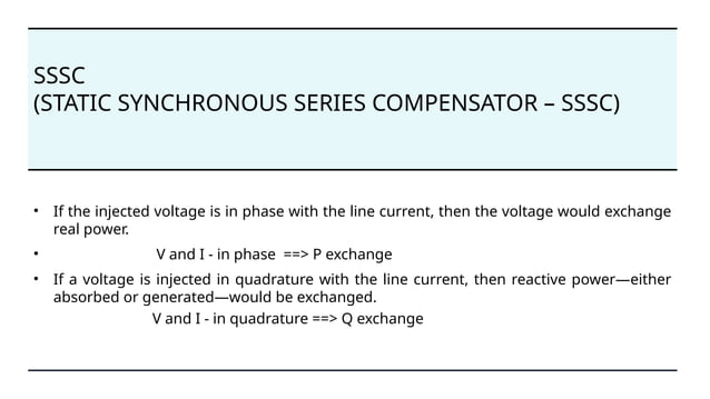 Voltage Source Controllers based Static SSC | PPT