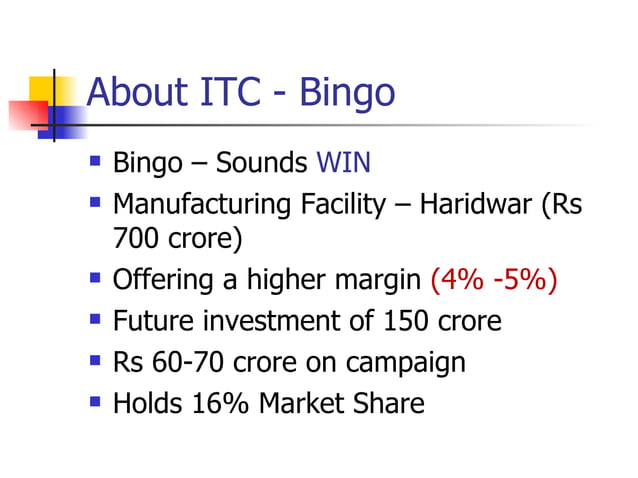 Ssscm Itc Bingo 1 | PPT