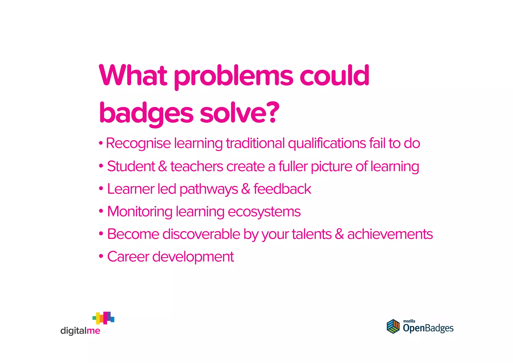 Re-imagining credentials with Mozilla Open Badges - an Open Badges ...