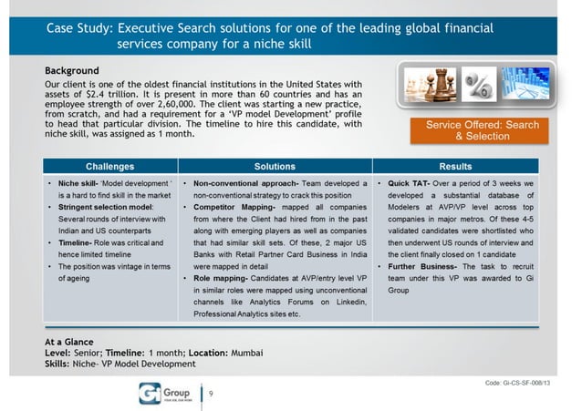 S&s solutions for a financial multinational client | PDF | Financial ...