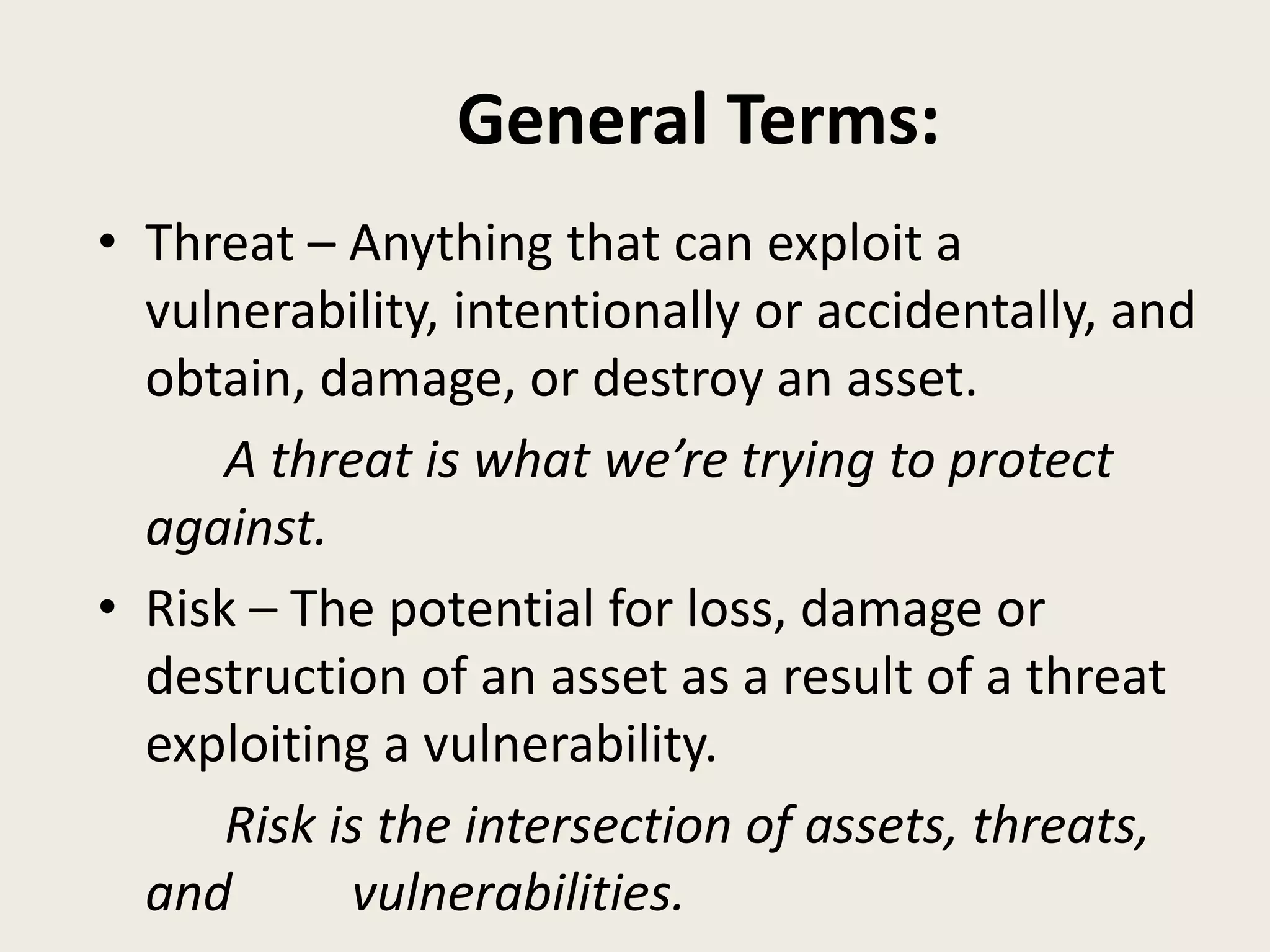 Information Security Risk Management | PPTX