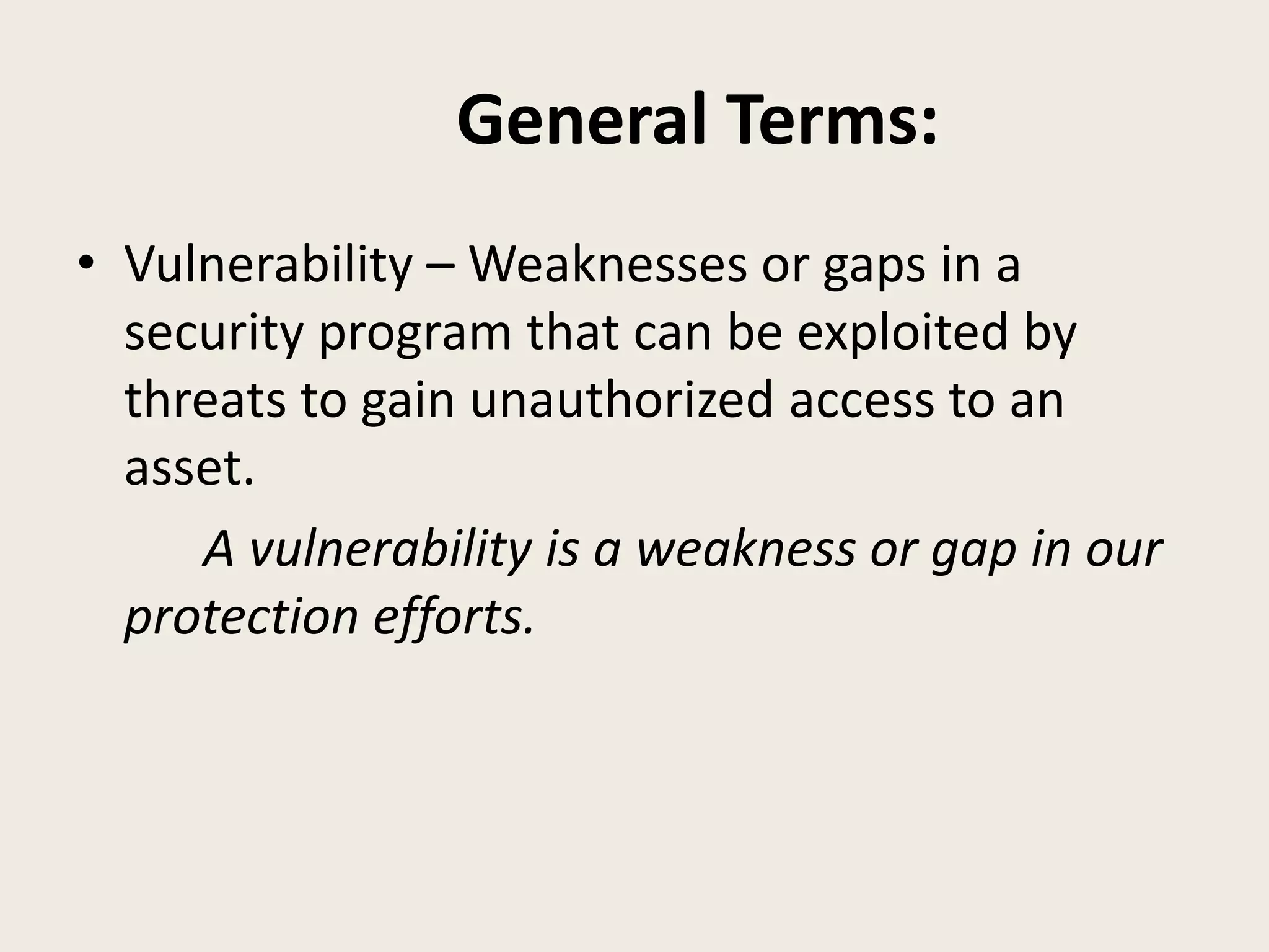 Information Security Risk Management | PPTX