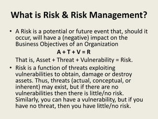 Information Security Risk Management | PPTX