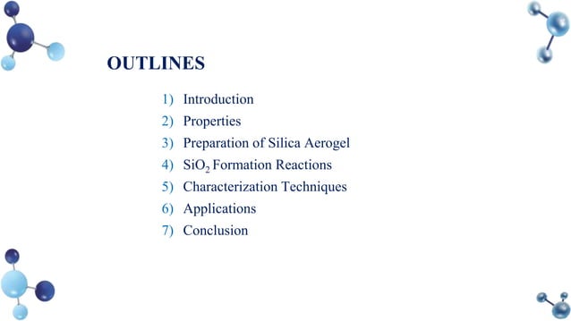 A Comprehensive Review on Silica Aerogel | PPTX | Chemistry | Science