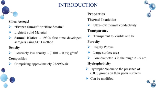 A Comprehensive Review on Silica Aerogel | PPTX | Chemistry | Science