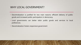Empowering local government: realising Gandhian principles | PPT