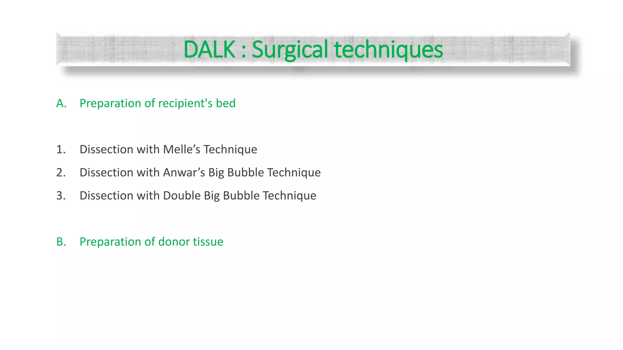 LAMELLAR KERATOPLASTY | PPTX