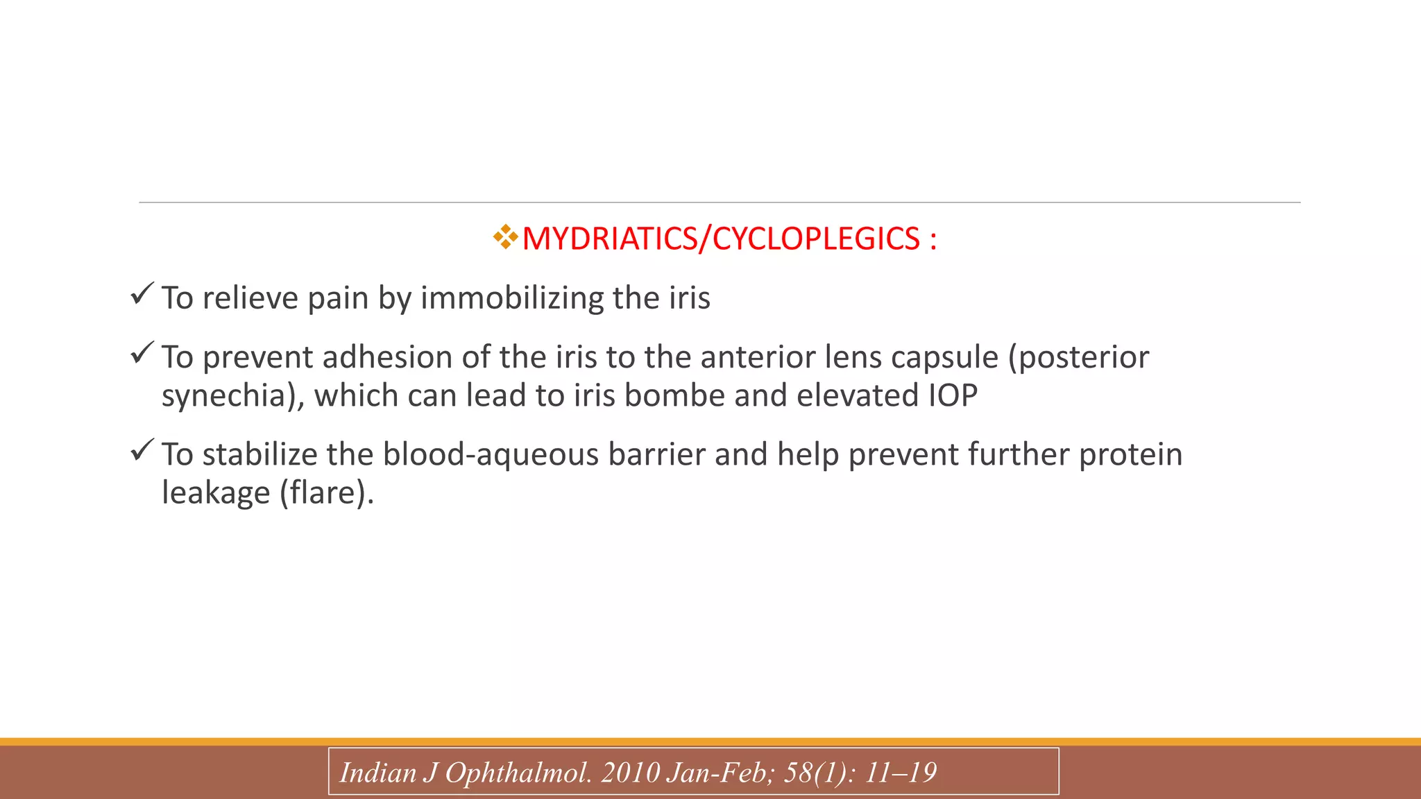 Uveitis: Workup and Management | PPTX