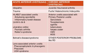 Uveitis: Workup and Management | PPTX
