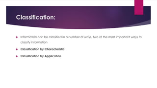 IDENTIFICATION OF SOURCES OF INFORMATION, SEARCHING AND CLASSIFYING ...