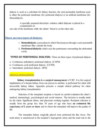 Chronic renal failure (CRF) | DOCX
