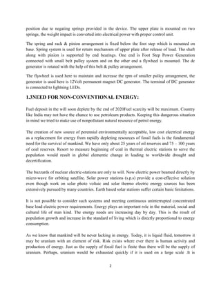 REPORT OF FOOT STEP POWER GENERATION PROJECT | PDF