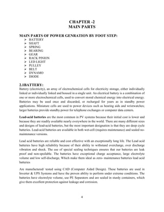 REPORT OF FOOT STEP POWER GENERATION PROJECT | PDF