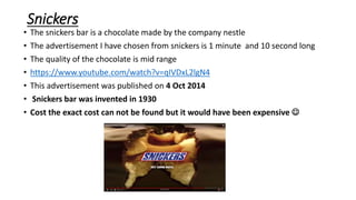 snickers ad | PPT