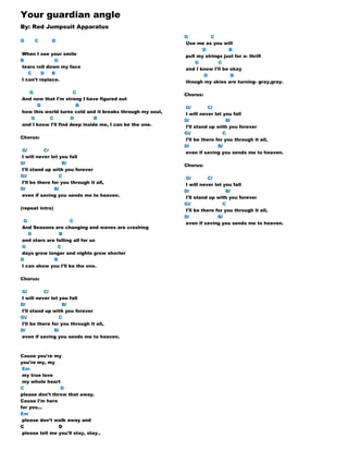 Guardian Angel Guitar Chords