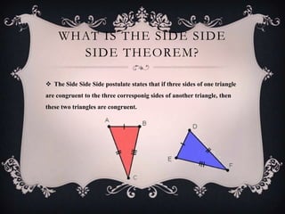 Sss theorem | PPTX