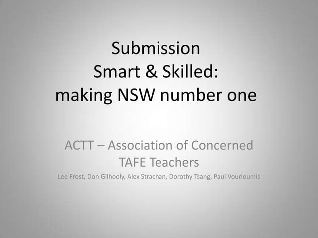 Ss submission presentation final draft | PPTX | Vocational Training | Careers