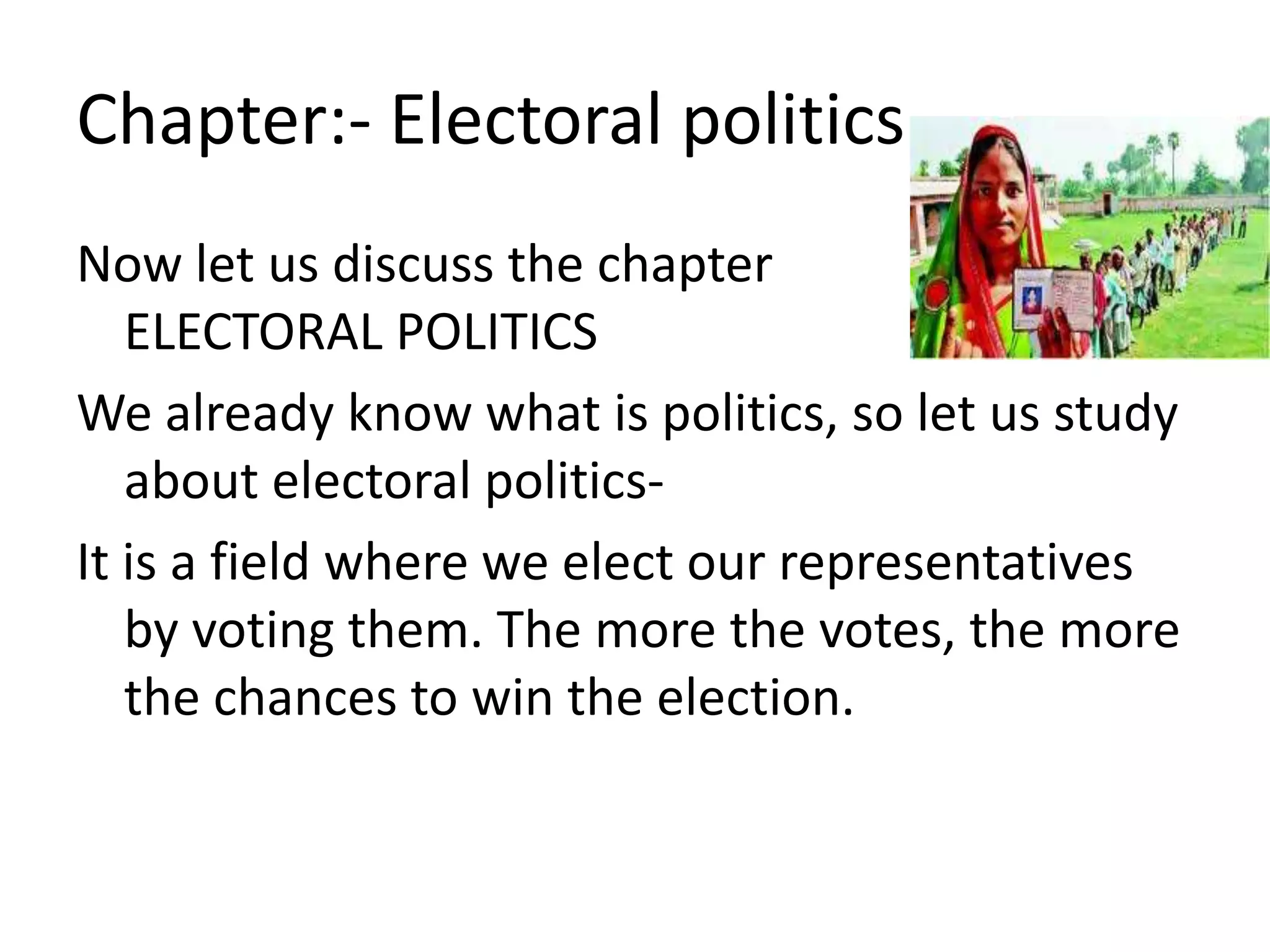 Electoral politics | PPTX