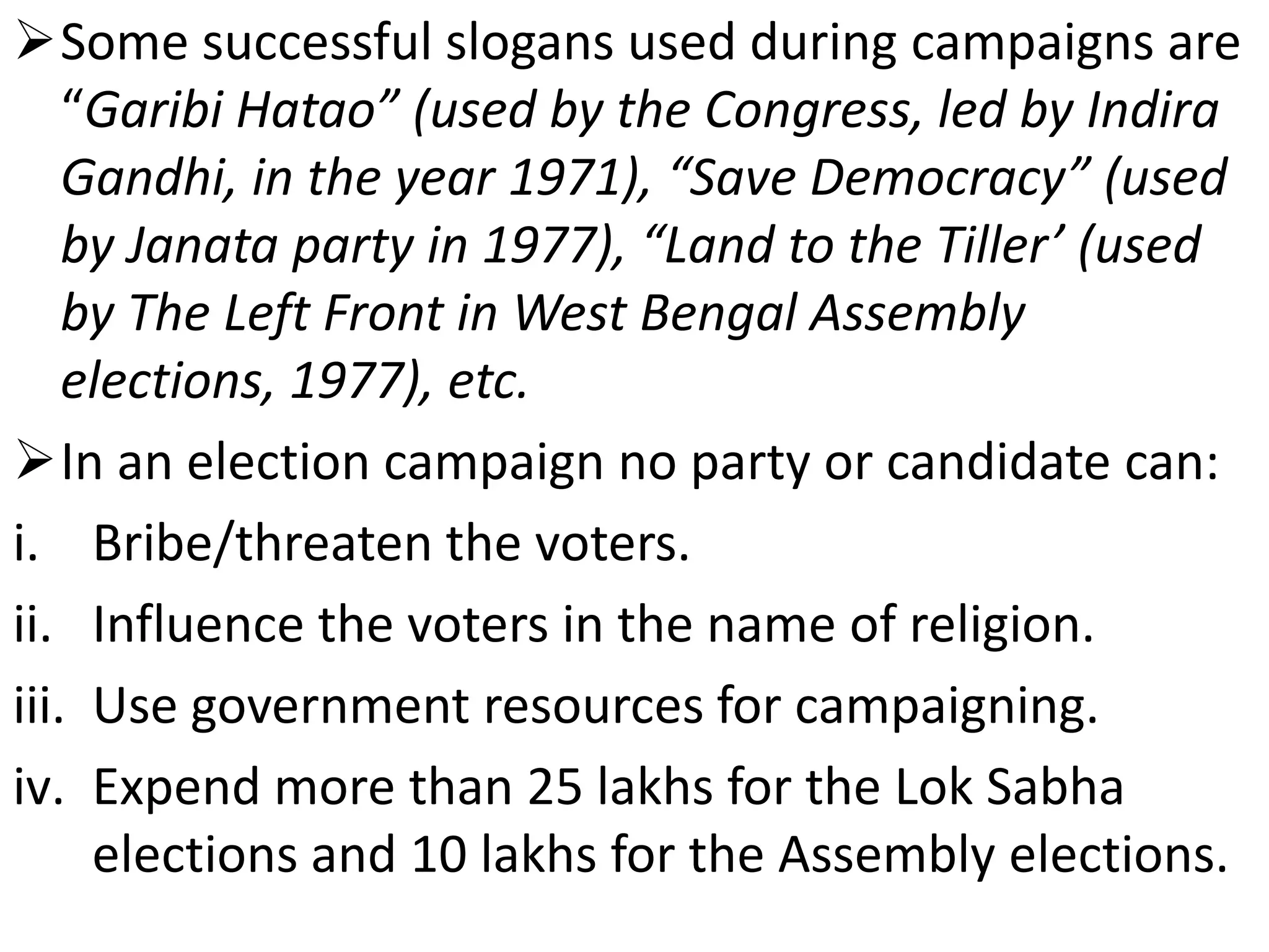 Electoral politics | PPTX