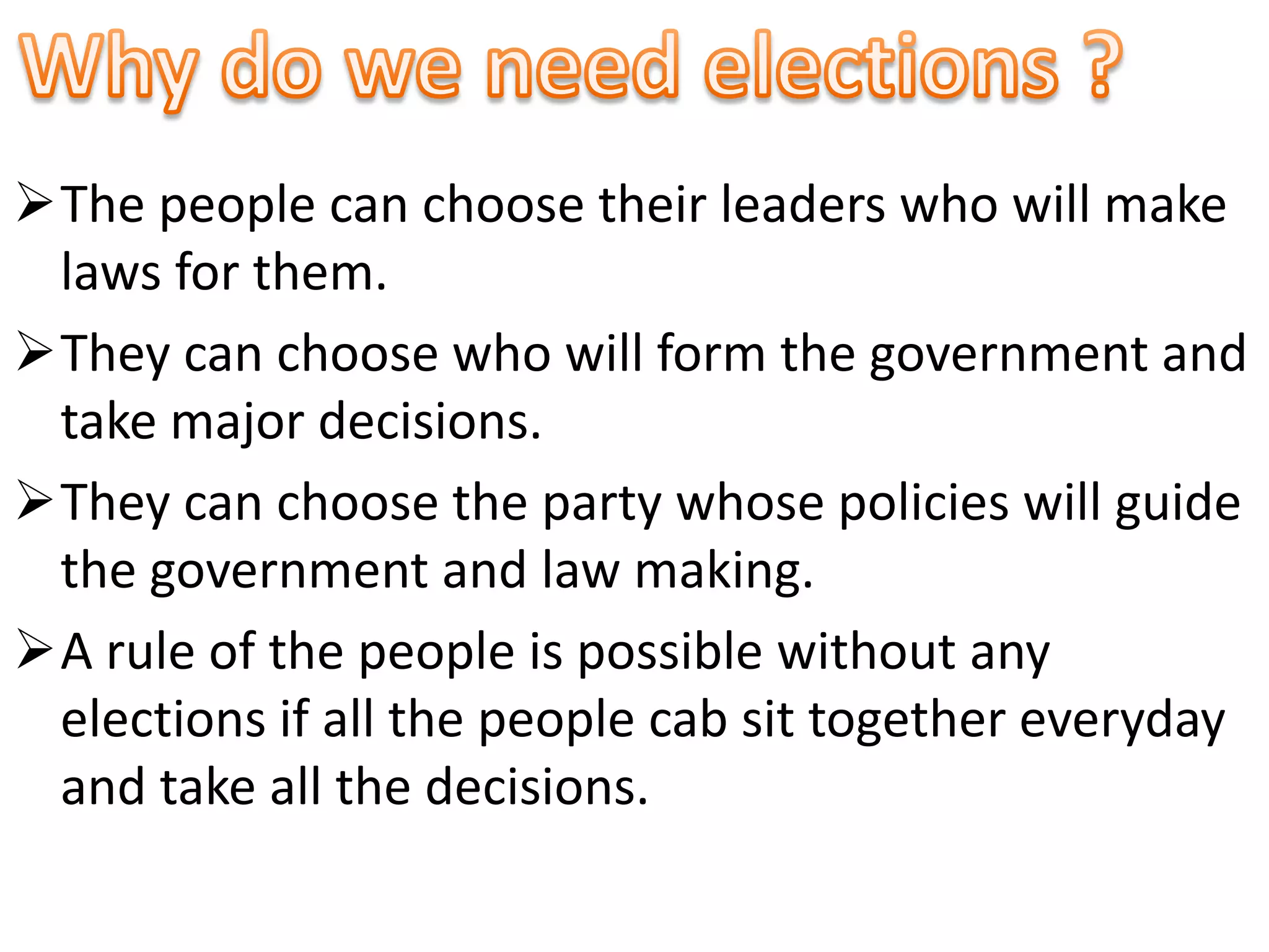 Electoral politics | PPTX
