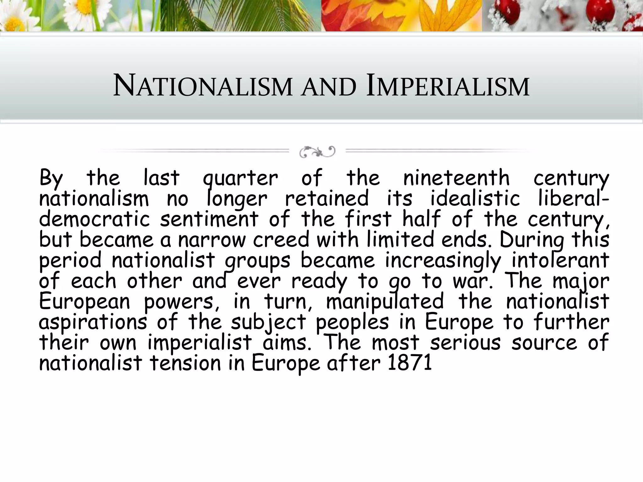 SST Class 10. Rise of nationalism in Europe. | PPTX