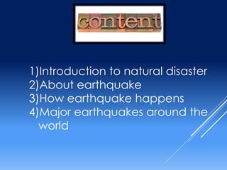 NATURAL DISASTER | PPTX
