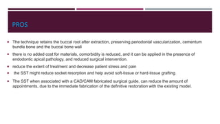 Prosthetic management of implant placed with socket-shield technique ...