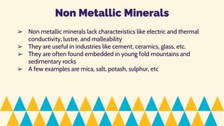 Non-Metallic Minerals and Conservation of resources | PDF | Commodities ...