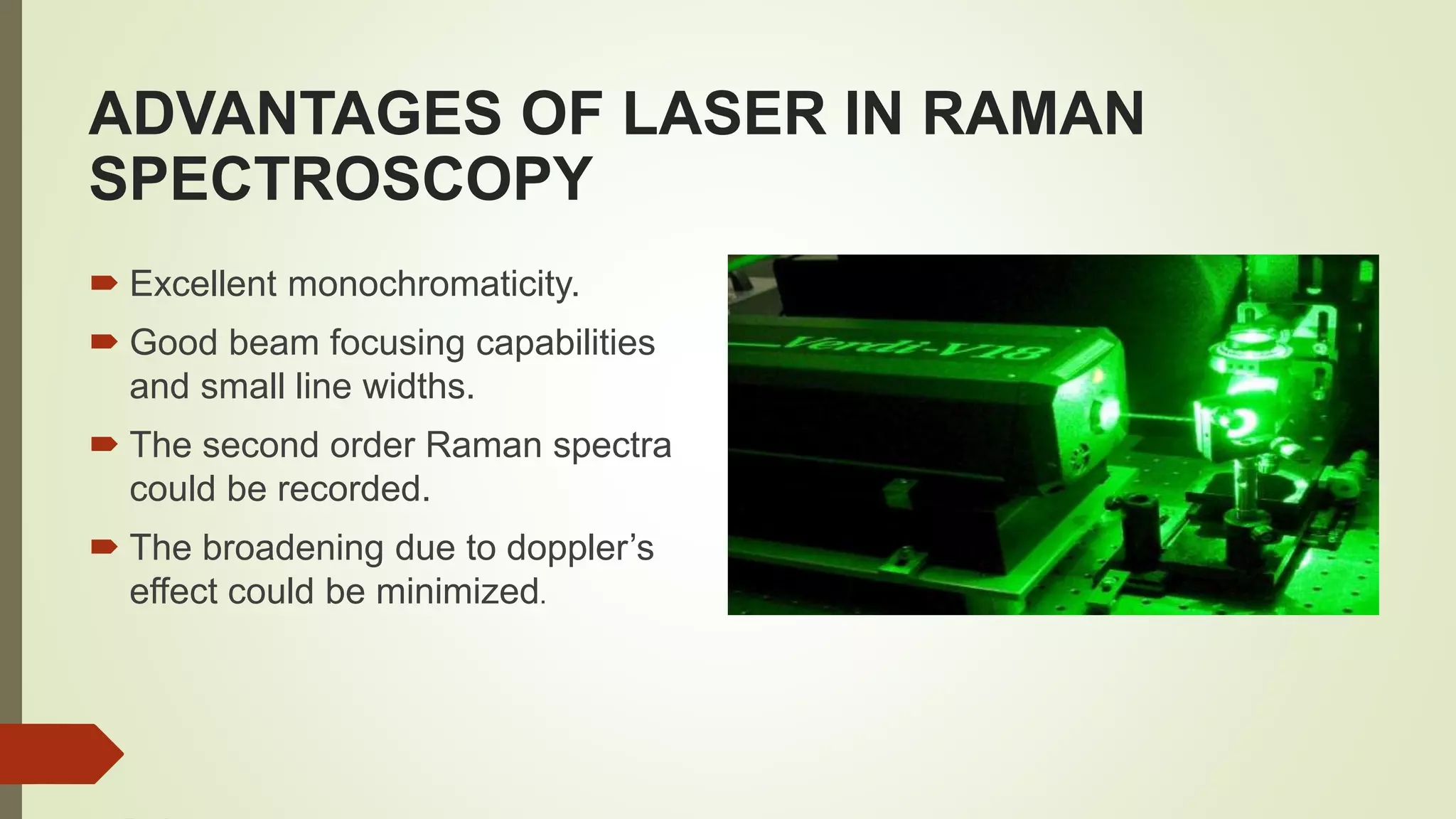 LASER RAMAN SPECTROSCOPY WITH DIFFERENT EXCITATION SOURCES | PPTX