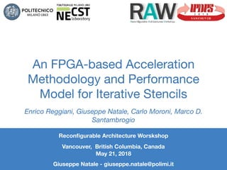 An FPGA-based acceleration methodology and performance model for ...