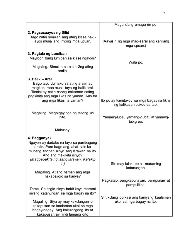 Masusing Banghay-Aralin sa Pagtuturo ng Araling Panlipunan (Ekonomiks) Ika-apat na Taon | DOCX