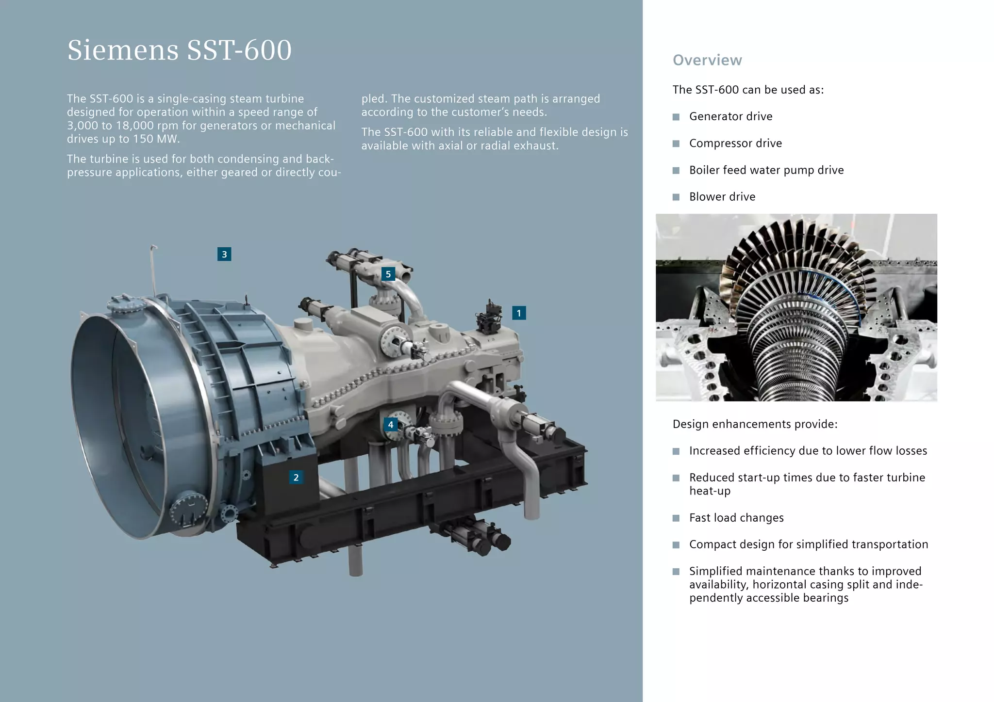 Siemens Steam Turbine SST-600 | PDF